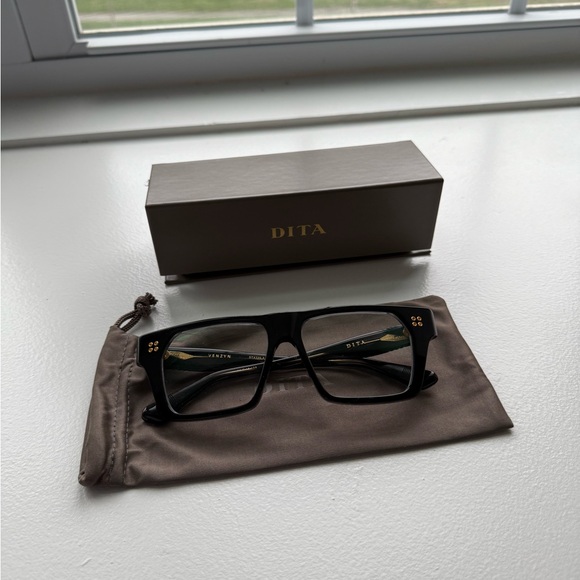 DITA | Other | Dita Black Square Glasses | Poshmark